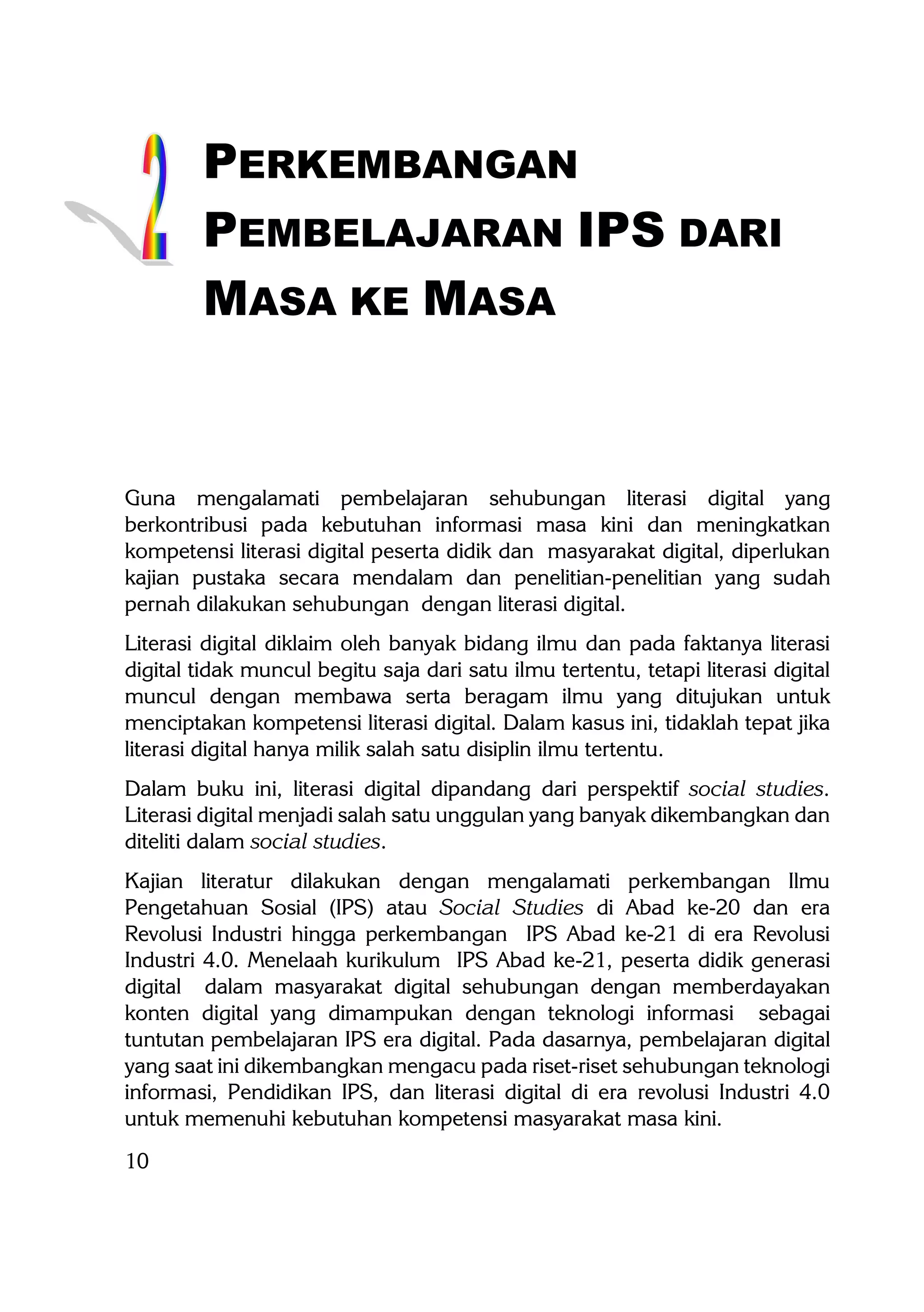 Buku literasi digital, riset dan perkembangannya dalam perspektif social studies oleh feri ...