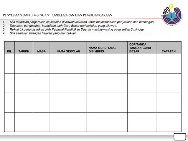 Buku log pergerakan22 | PPTX