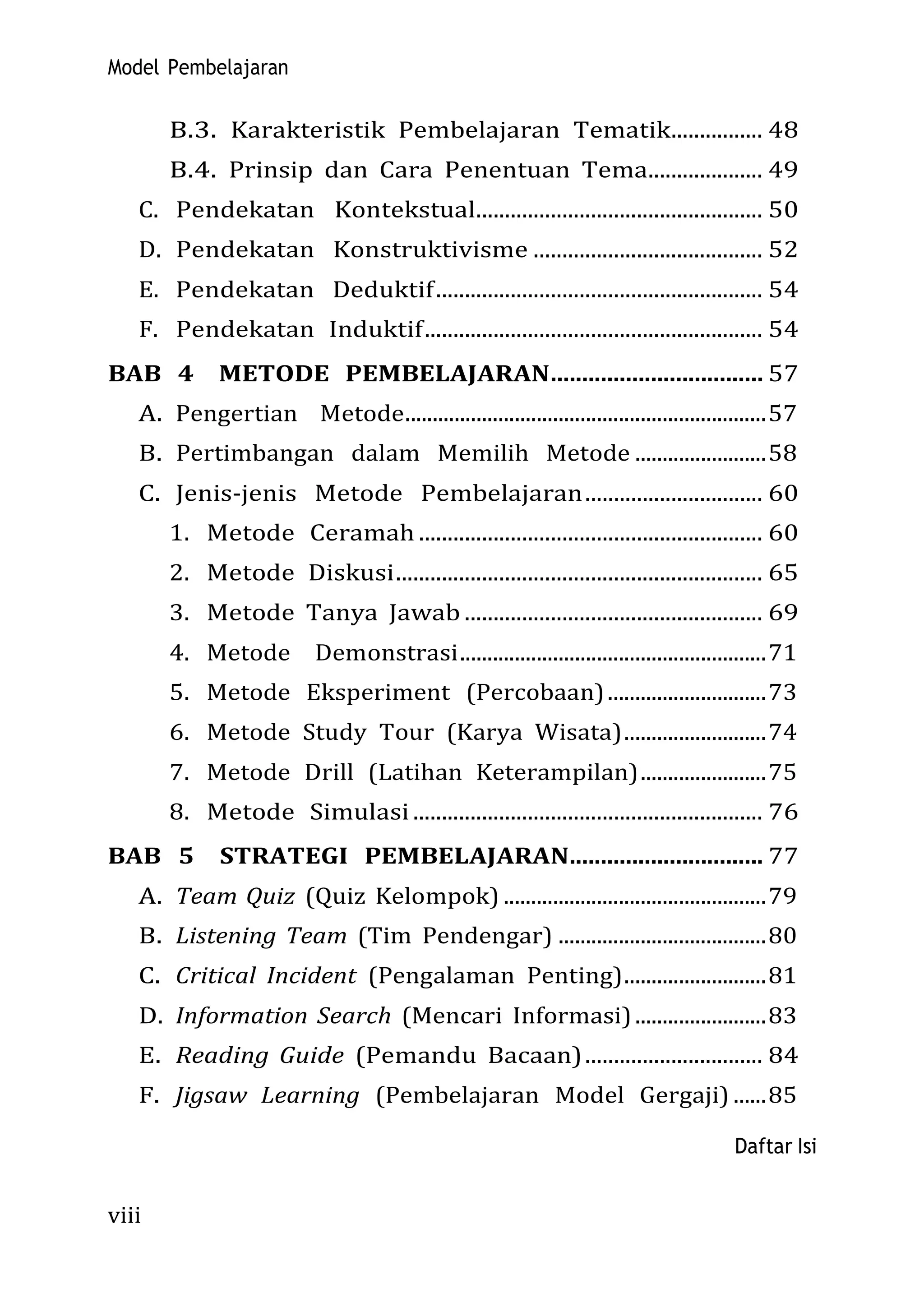 BUKU MODEL PEMBELAJARAN DALAM PEMBELAJARAN PAI | DOCX