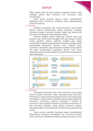 ebook Mutasi - Biologi | PDF
