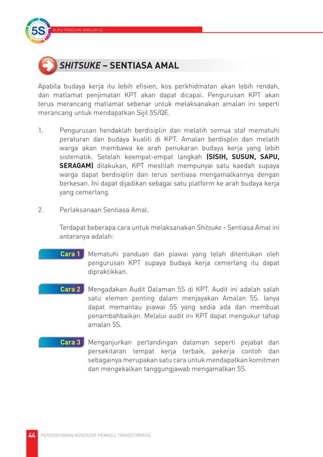 Buku panduan 5s_kpt | PDF