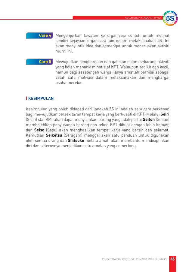 Buku panduan 5s_kpt | PDF