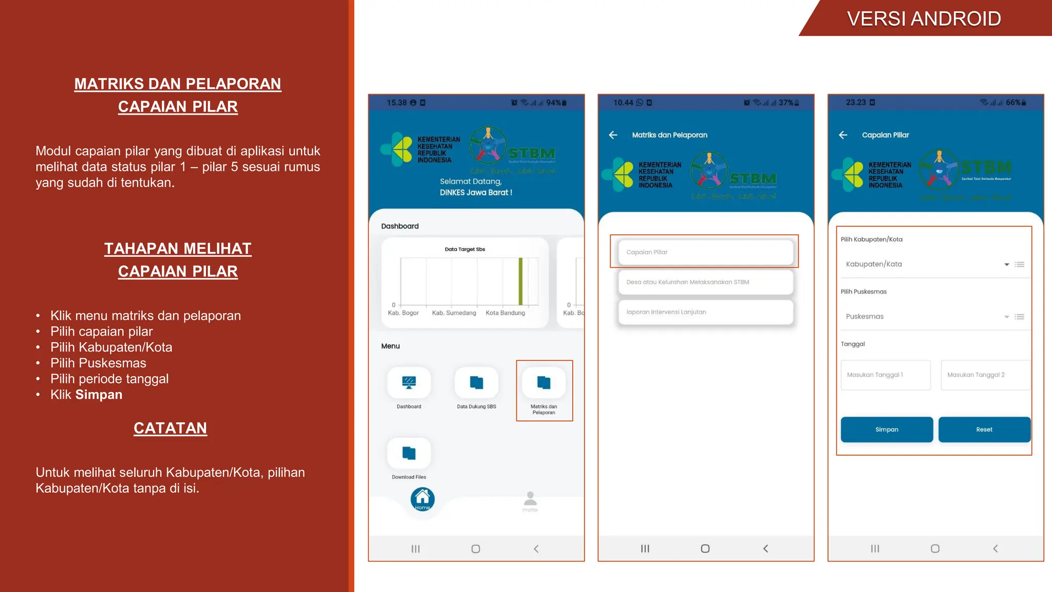 Panduan Aplikasi E - Monev STBM Versi Web Based dan Android User ...