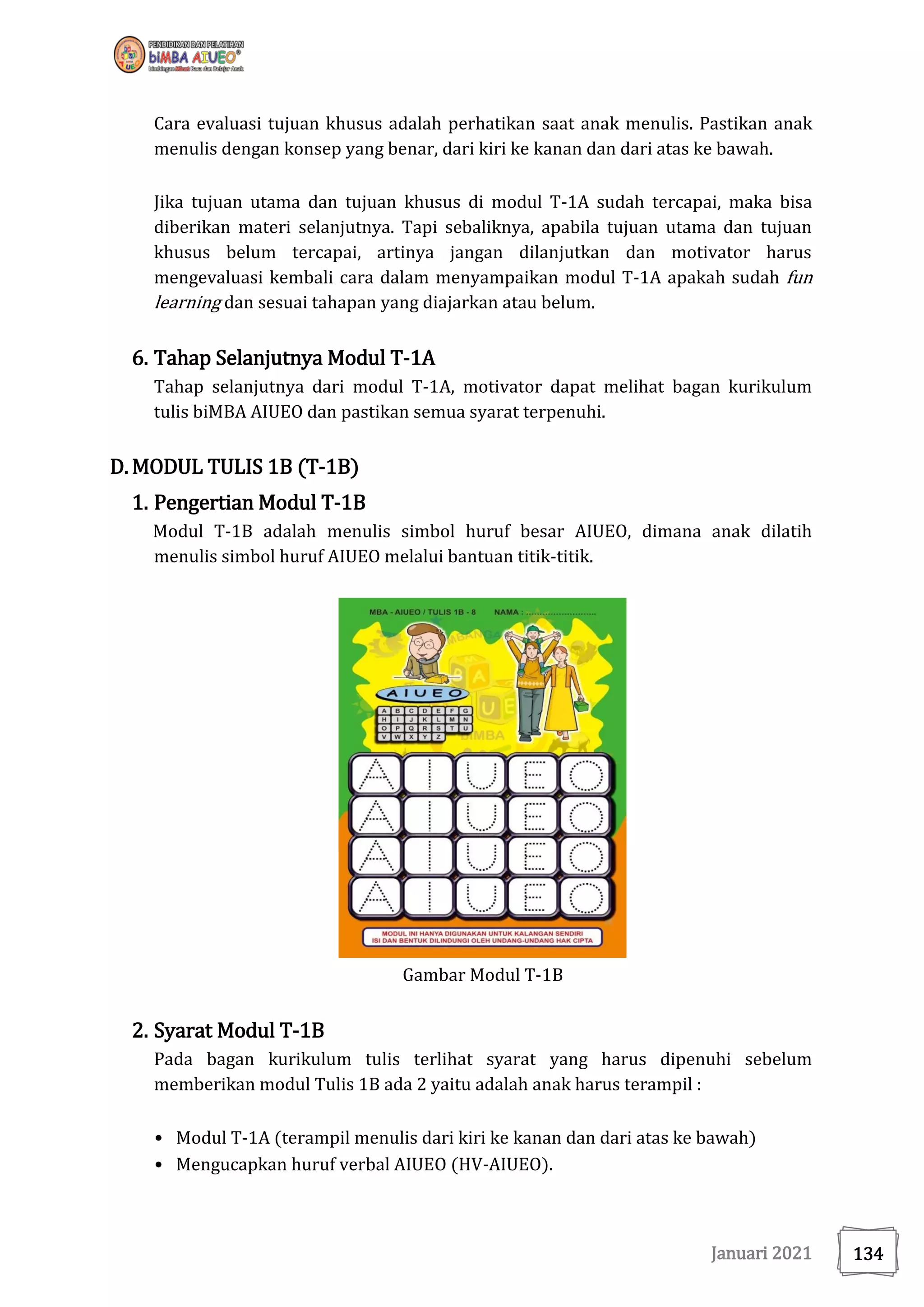 Buku Panduan biMBA AIUEO (Januari 2021) | PDF