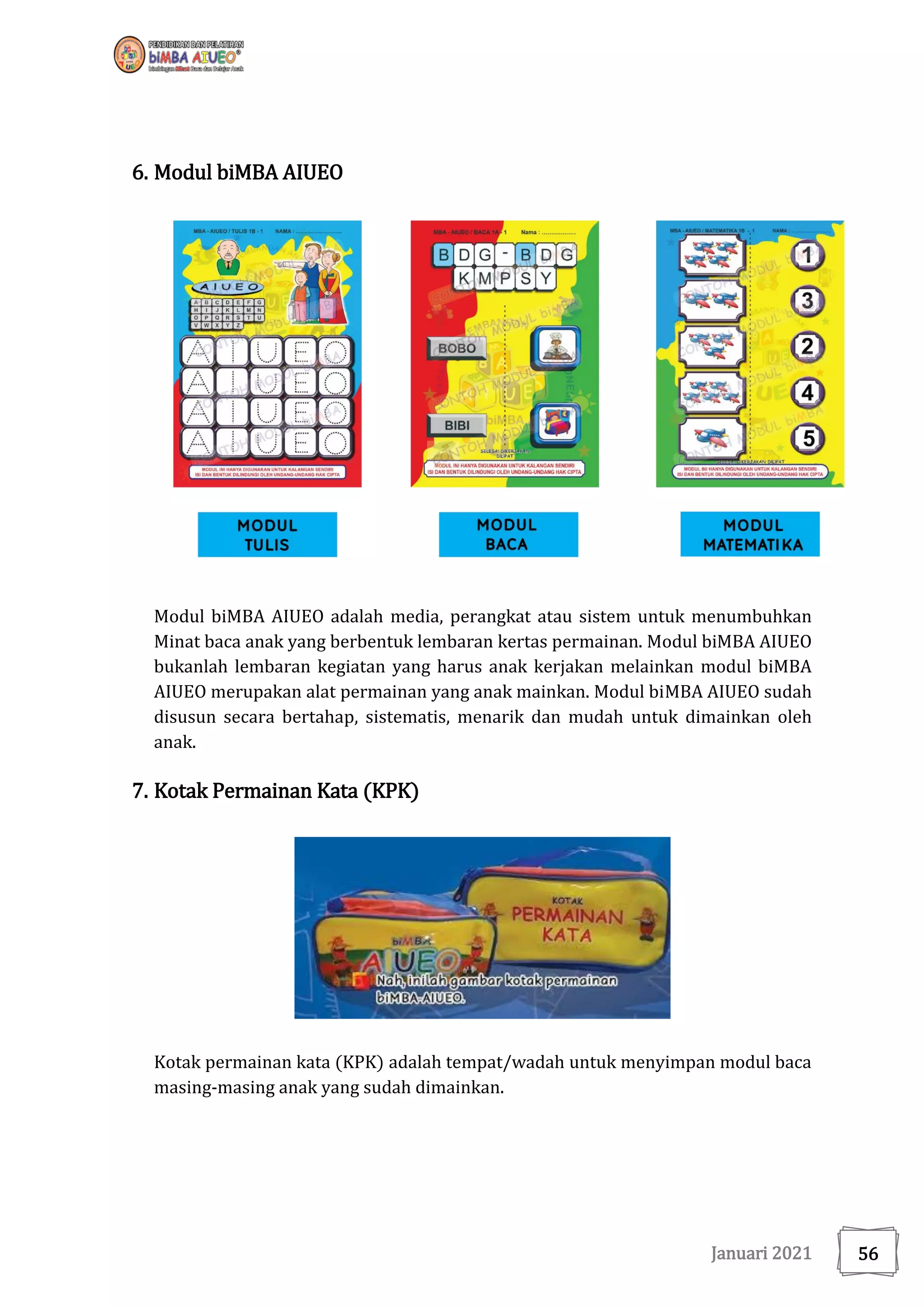 Buku Panduan biMBA AIUEO (Januari 2021) | PDF