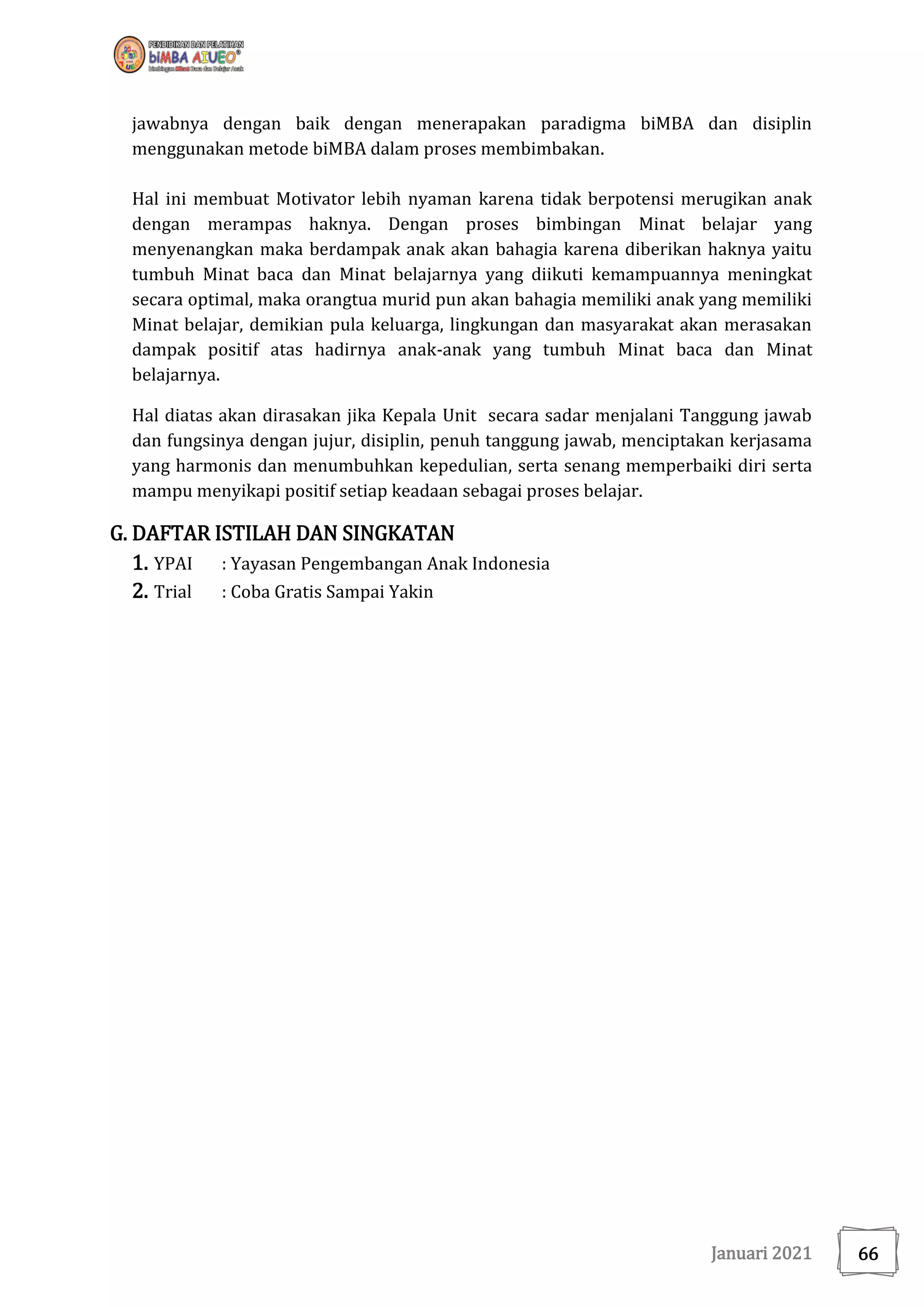 Buku Panduan biMBA AIUEO (Januari 2021) | PDF