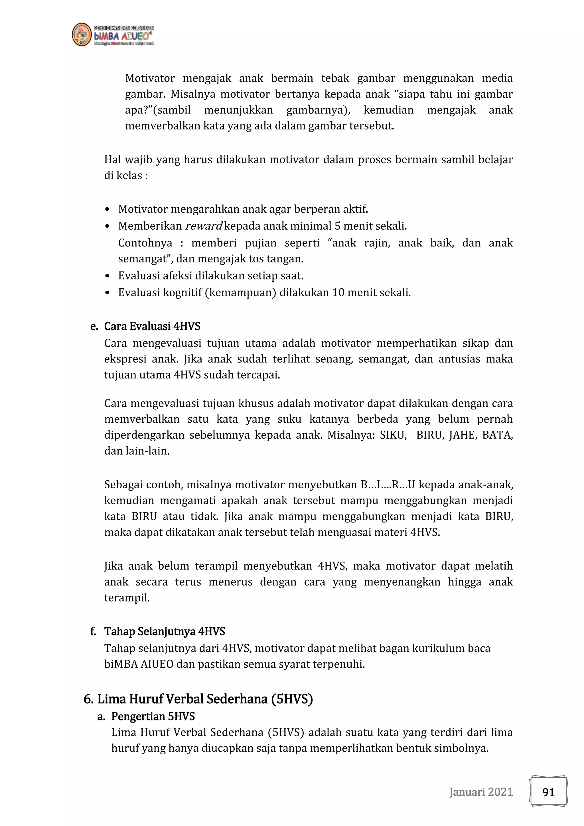 Buku Panduan biMBA AIUEO (Januari 2021) | PDF