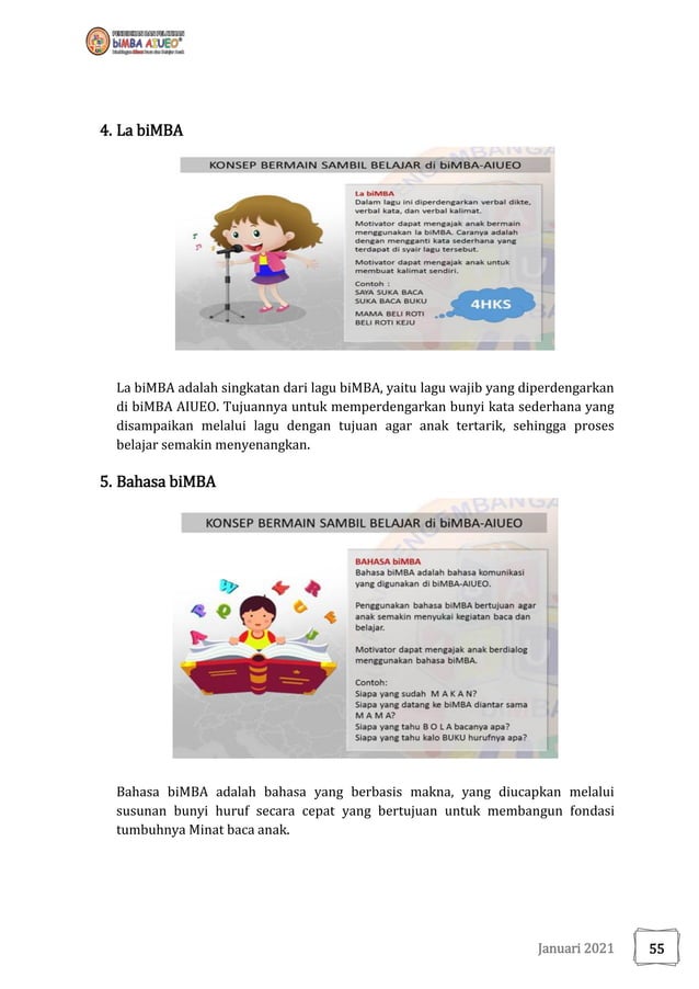 Buku Panduan biMBA AIUEO (Januari 2021) | PDF