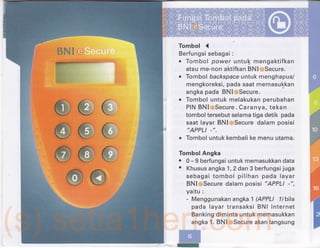 Buku panduan bni e secure | PDF