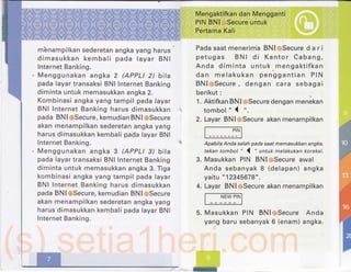 Buku panduan bni e secure | PDF