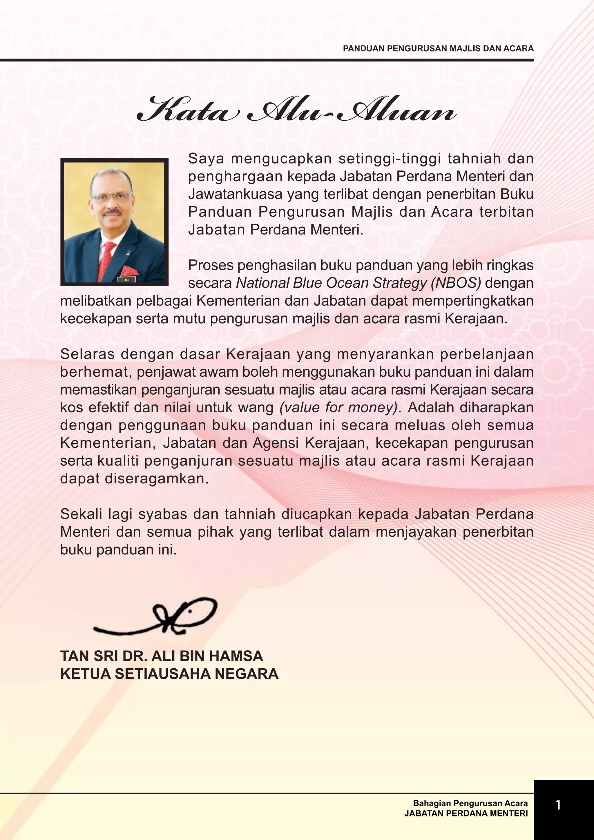 Panduan Pengurusan Majlis Rasmi | PDF