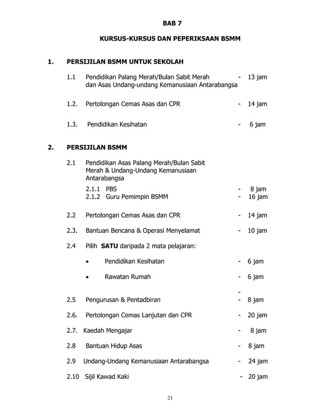 Buku Panduan BSMM | PDF