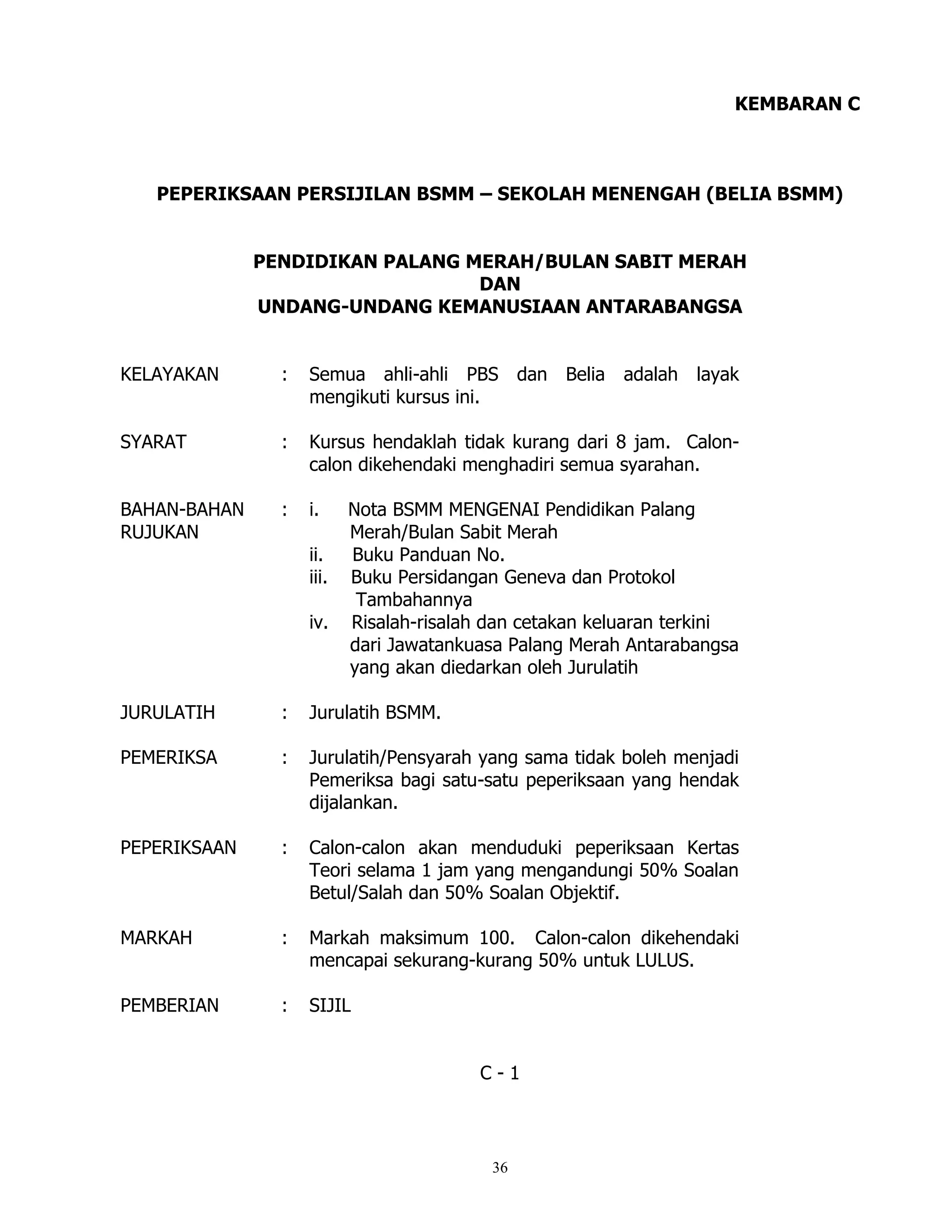 Buku Panduan Bulan Sabit Merah Malaysia | PDF