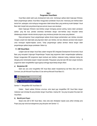 Buku panduandasarbelajarvisualbasic | PDF