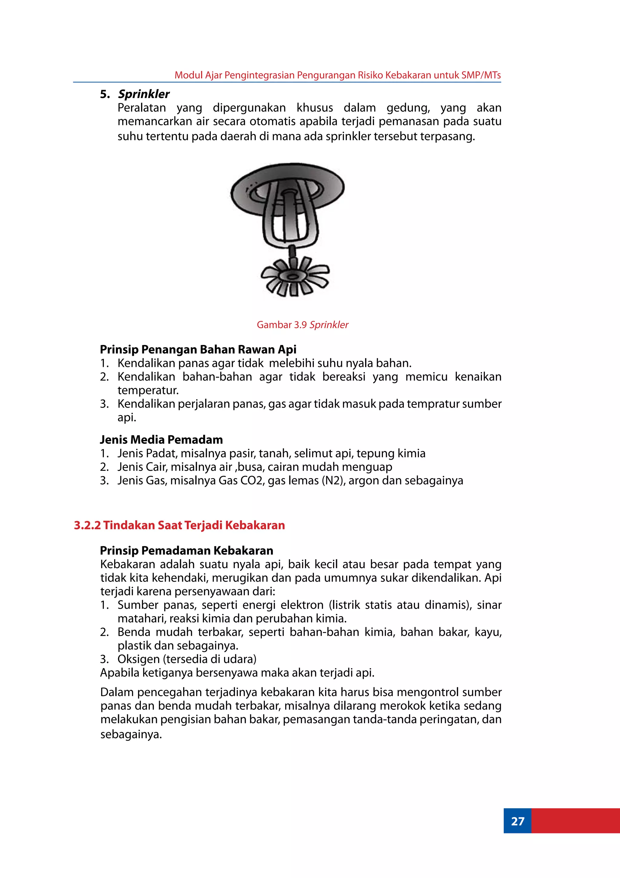 Buku panduan guru pendidikan pengurangan risiko bencana kebakaran ...