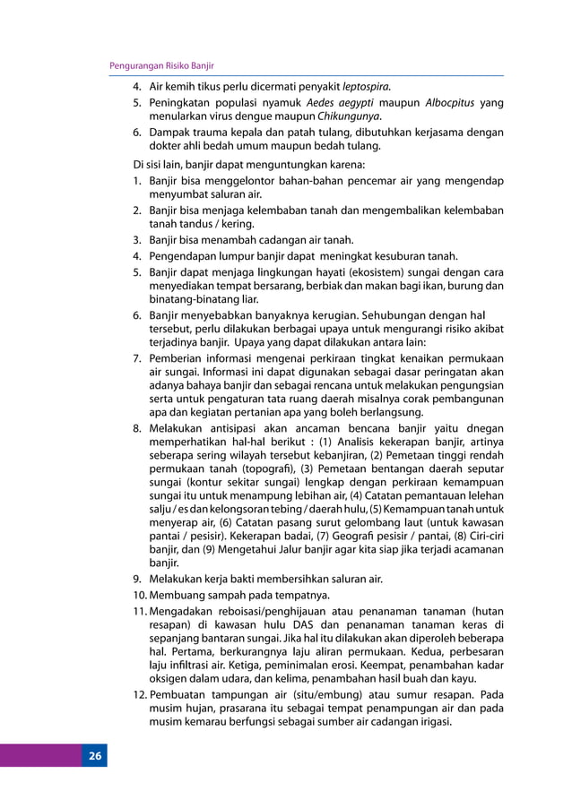 Buku panduan guru pendidikan prb banjir smp, puskur, undp | PDF