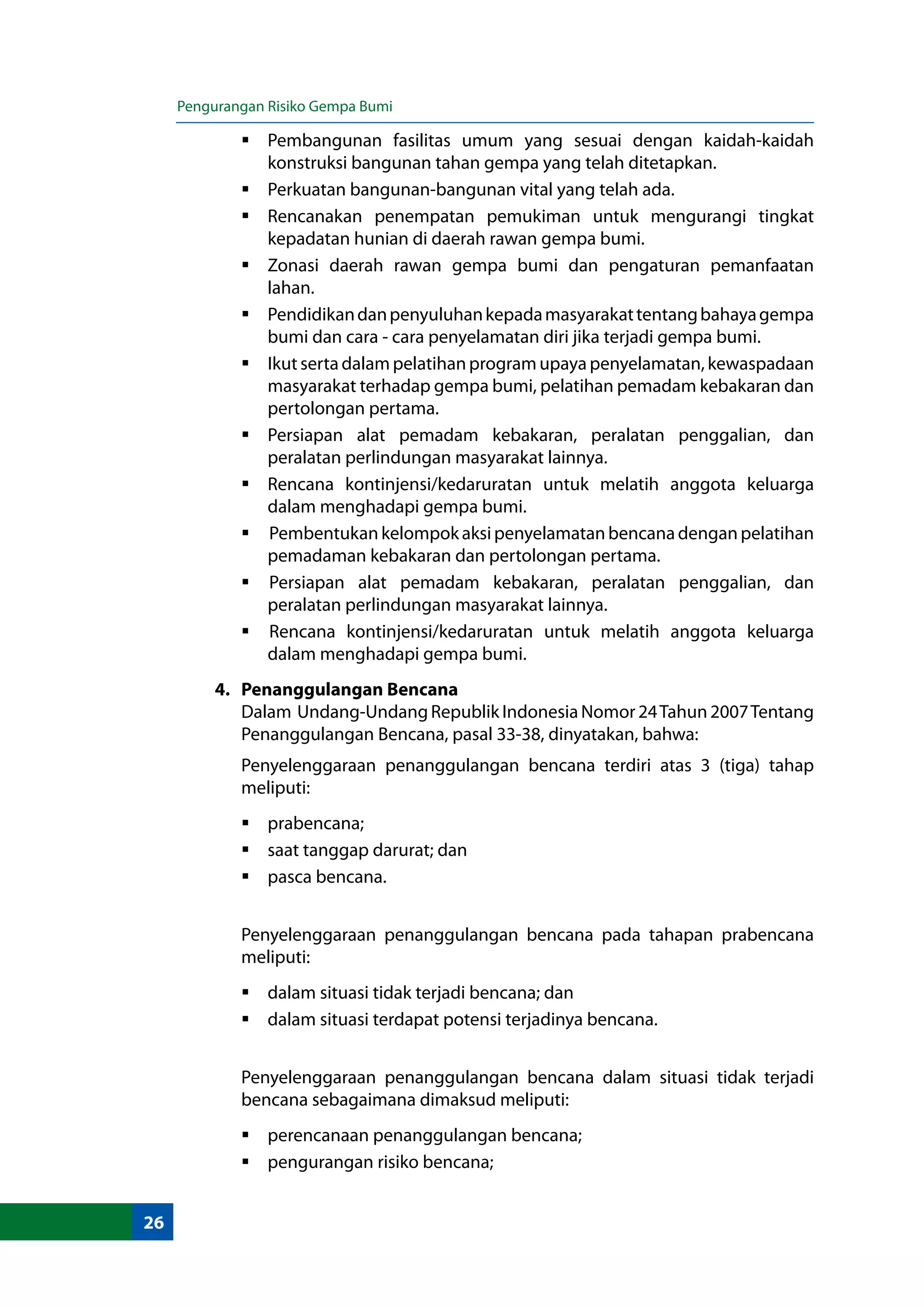 Buku panduan guru pendidikan prb gempa bumi sd, puskur, undp | PDF