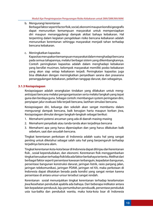 Buku panduan guru pendidikan prb kebakaran gedung dan pemukiman sma ...