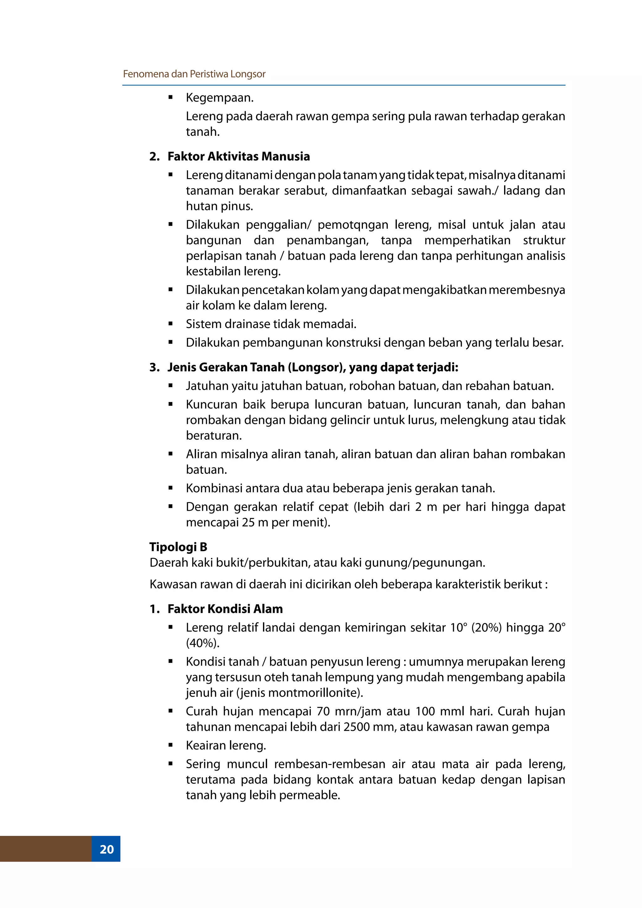 Buku panduan guru pendidikan prb longsor sdmi, puskur, undp | PDF