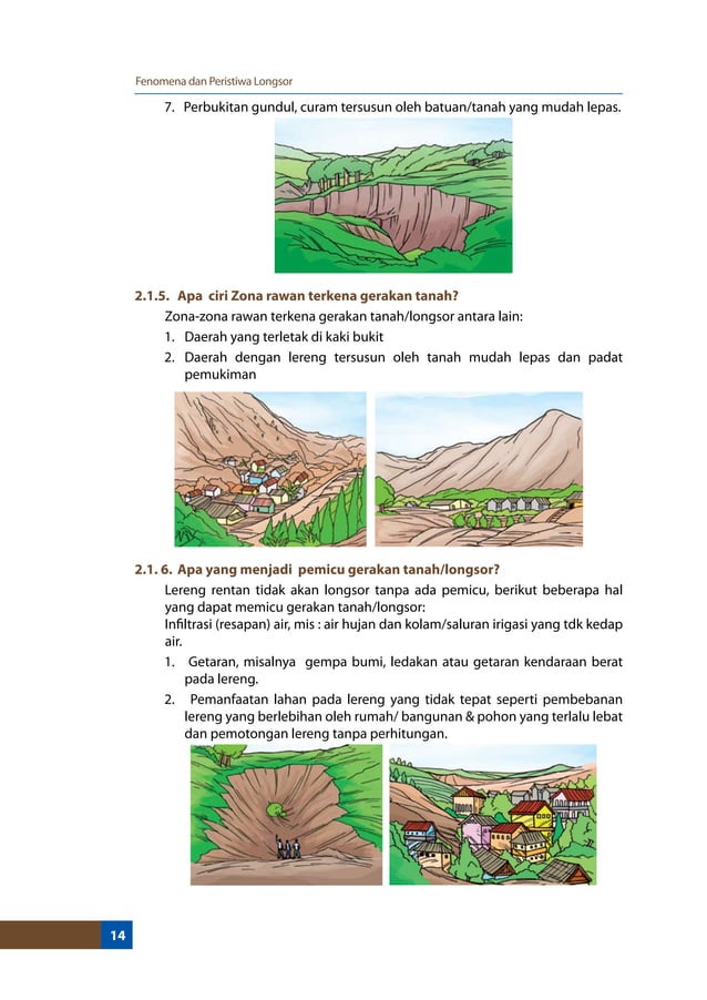 Buku panduan guru pendidikan prb longsor sdmi, puskur, undp | PDF