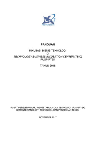 Buku panduan inbistek_2018_tbic_puspiptek | PDF