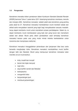 Buku panduan kemahiran menaakul | PDF