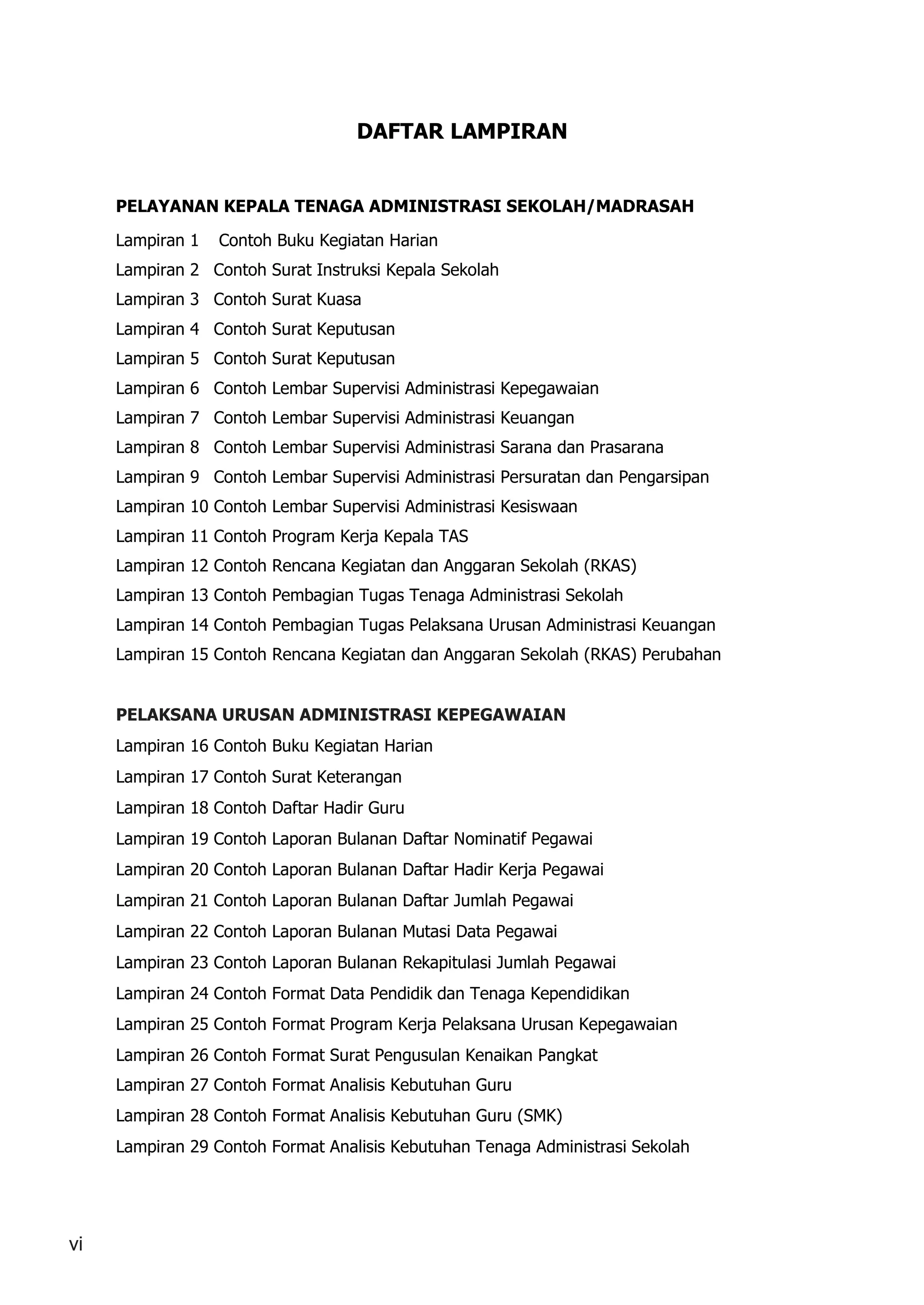 Buku panduan kerja tenaga administrasi sekolah | PDF