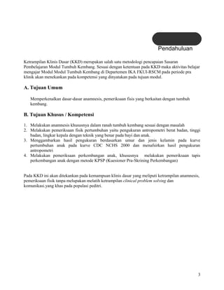 Buku panduan kkd tumbuh kembang 2012 (mhsw) revisi | PDF