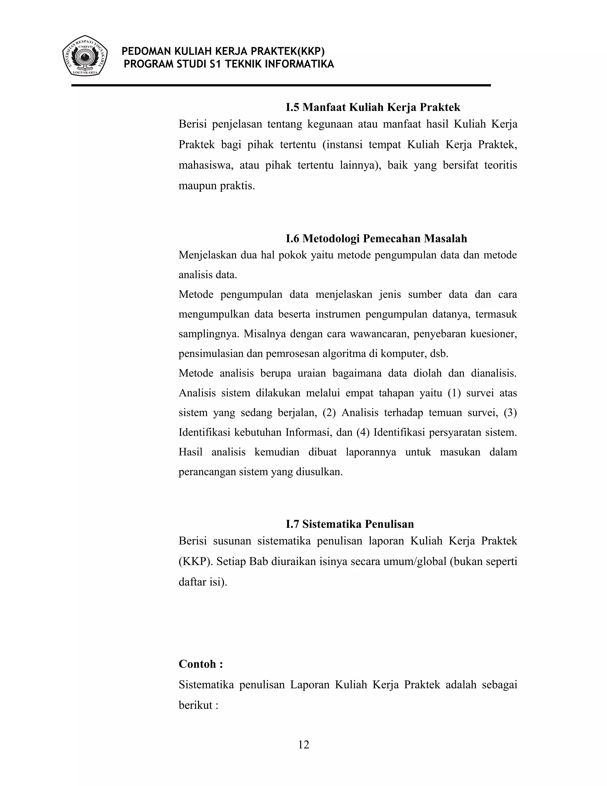 Buku panduan kkp ti 2010 | PDF