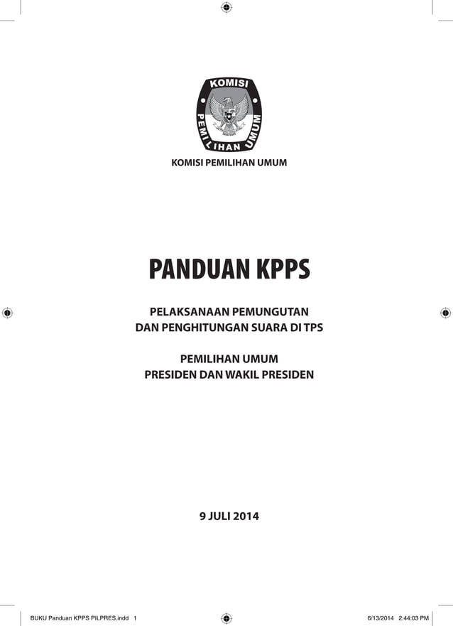Buku panduan kpps pilpres | PDF