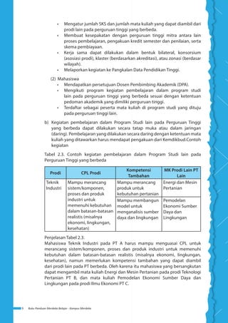 Buku panduan merdeka belajar - kampus merdeka | PDF
