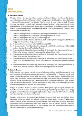 Buku panduan merdeka belajar - kampus merdeka | PDF