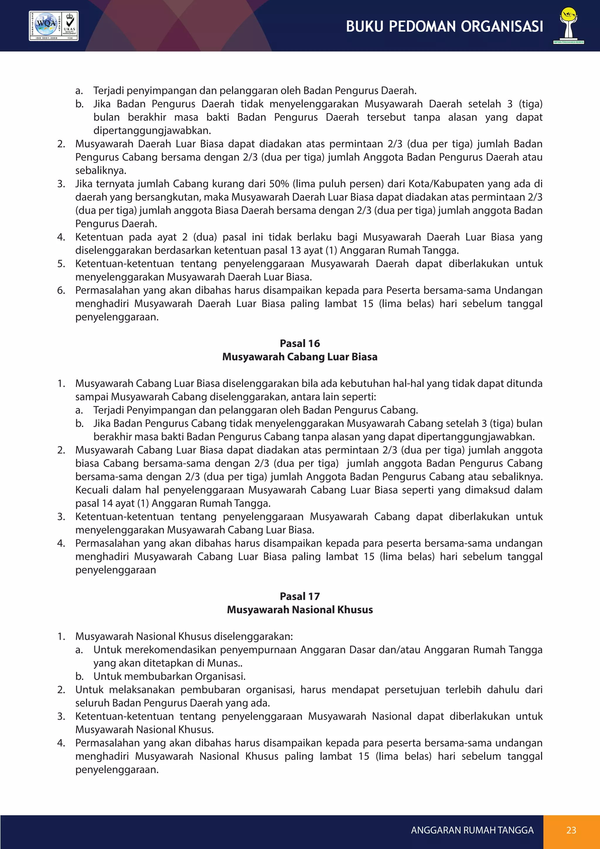 Buku panduan organisasi hipmi ok | PDF