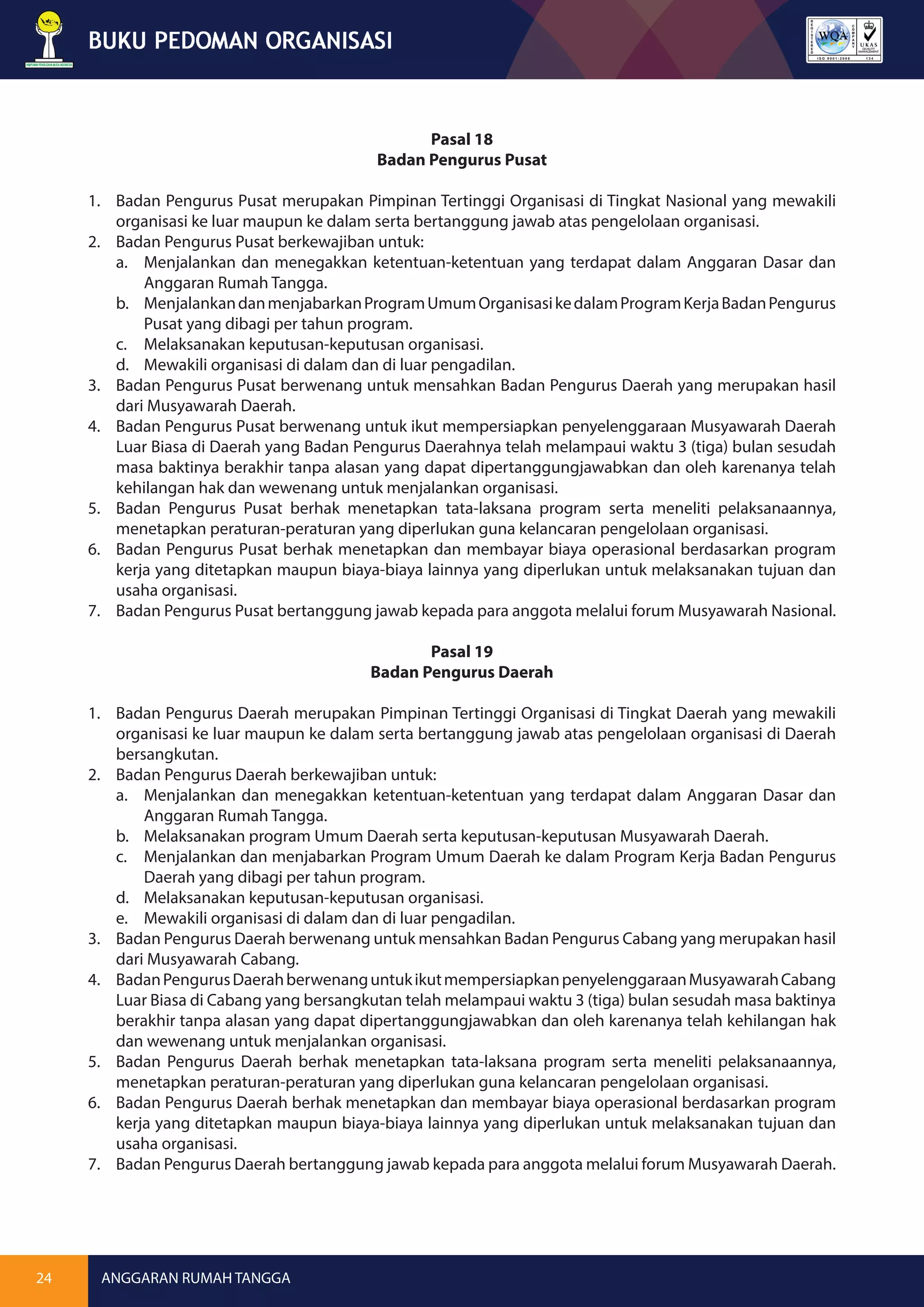 Buku panduan organisasi hipmi ok | PDF