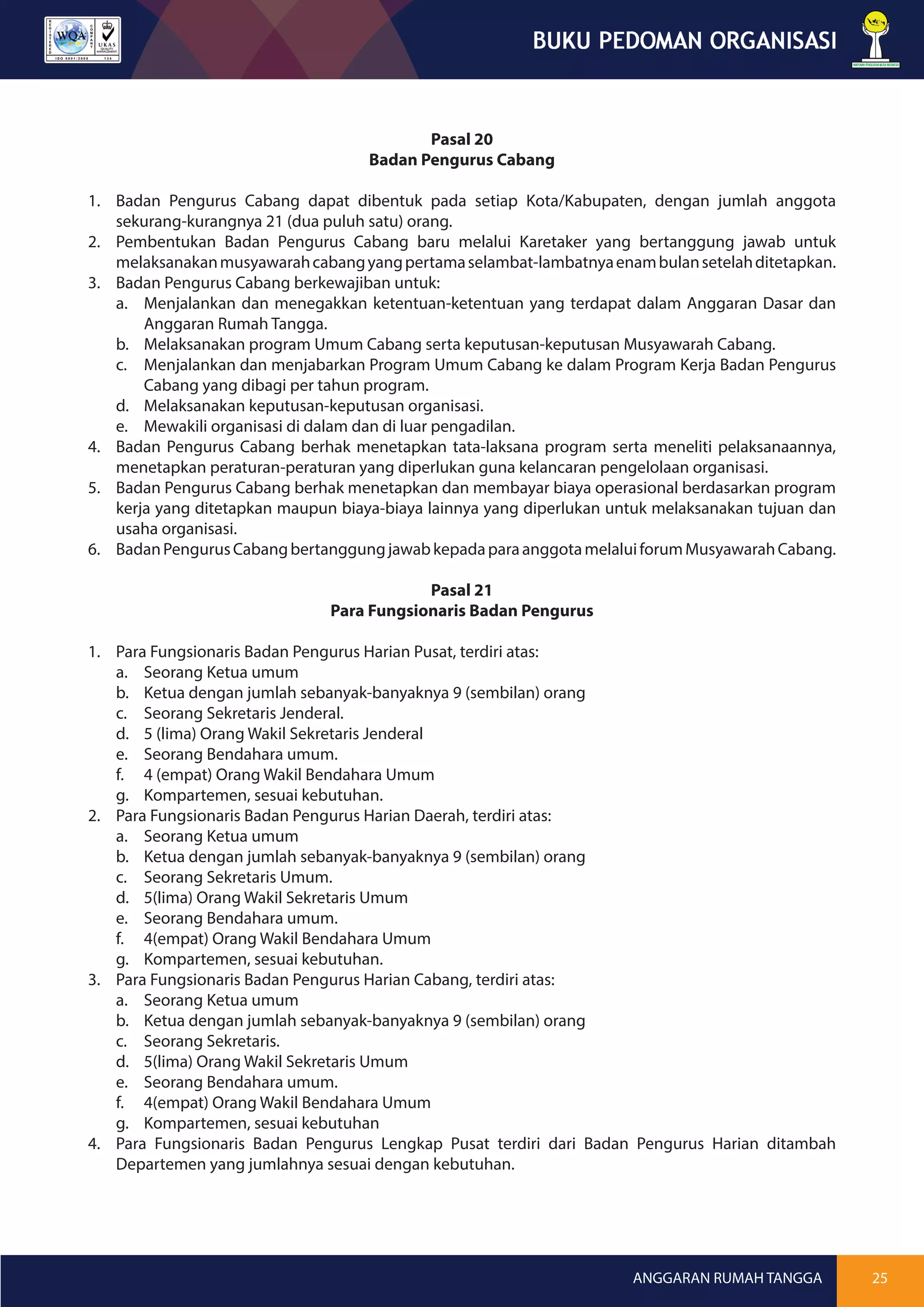 Buku panduan organisasi hipmi ok | PDF