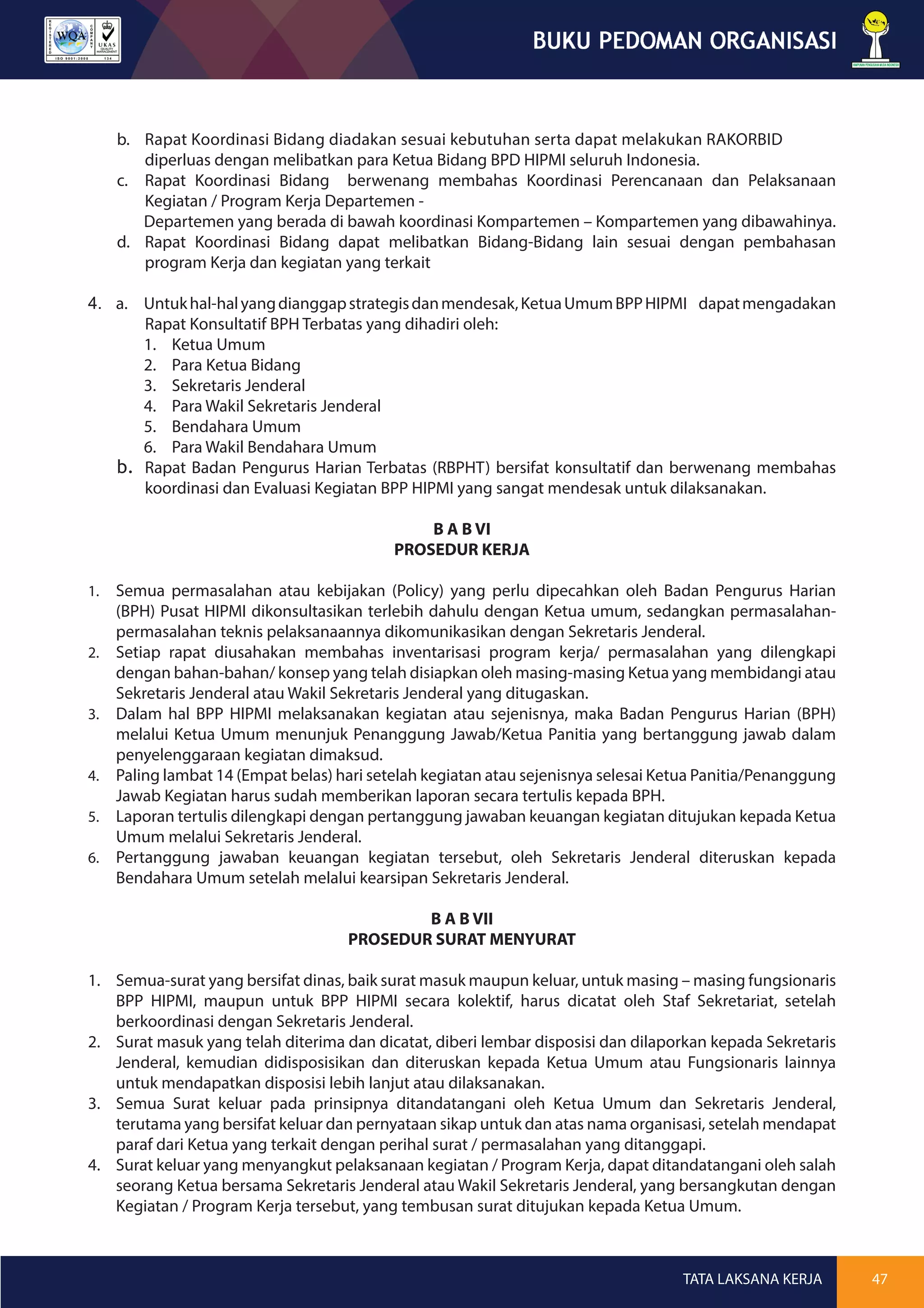 Buku panduan organisasi hipmi ok | PDF