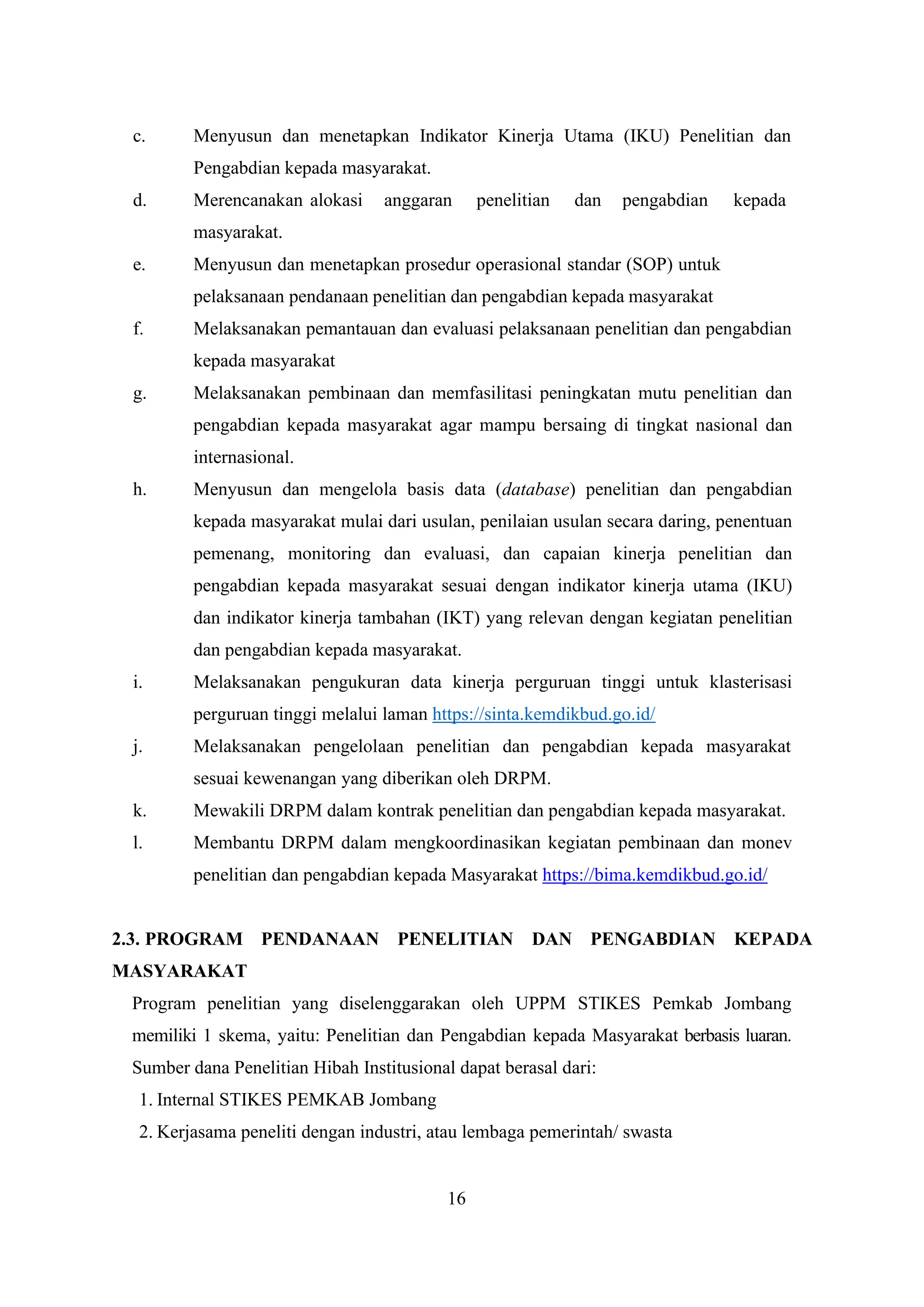 BUKU PANDUAN PENGELOLAAN PENELITIAN DAN PKM STIKES PEMKAB 2023.pdf