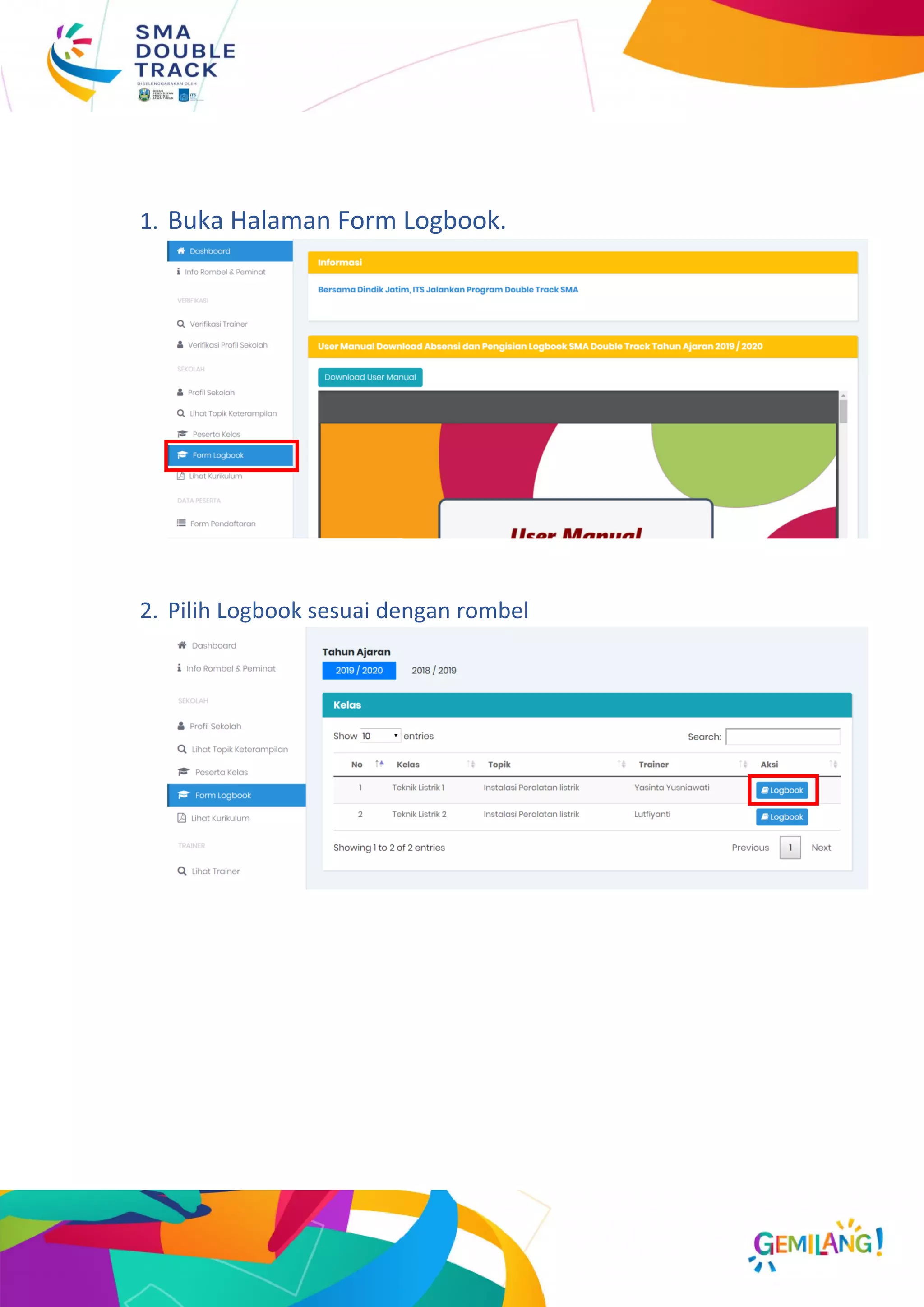 Buku panduan pengisian logbook | PDF