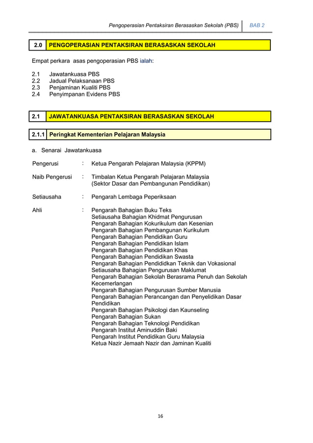 Buku panduan pengurusan pentaksiran berasaskan sekolah (pbs) 2012 | PDF