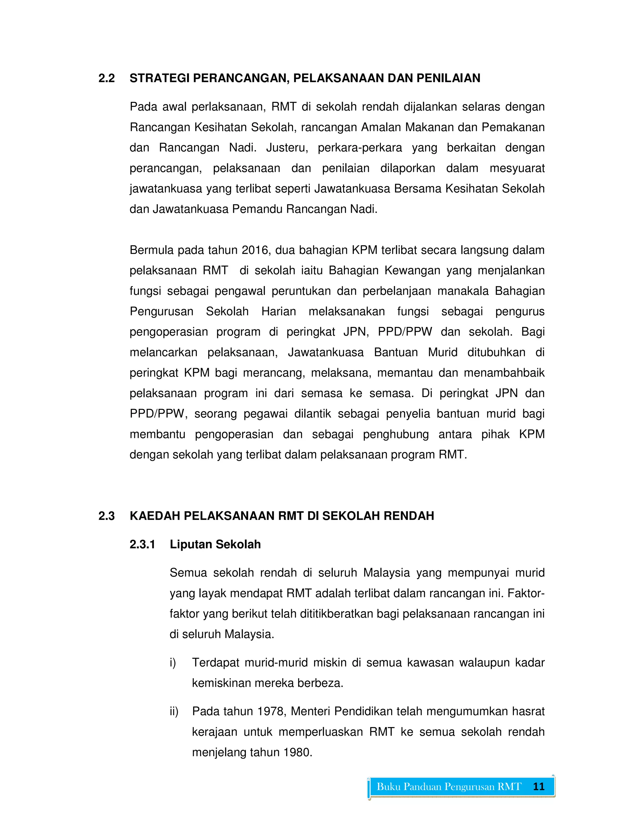 Buku panduan pengurusan rmt | PDF