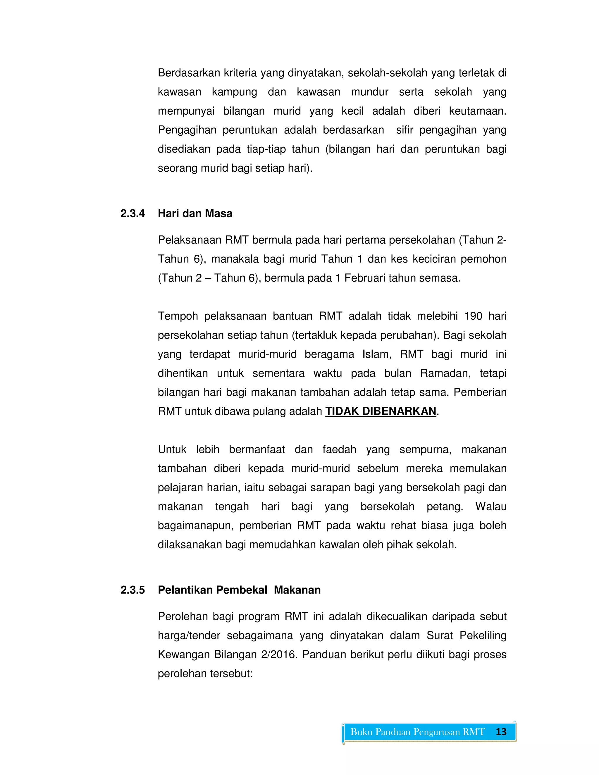 Buku panduan pengurusan rmt | PDF