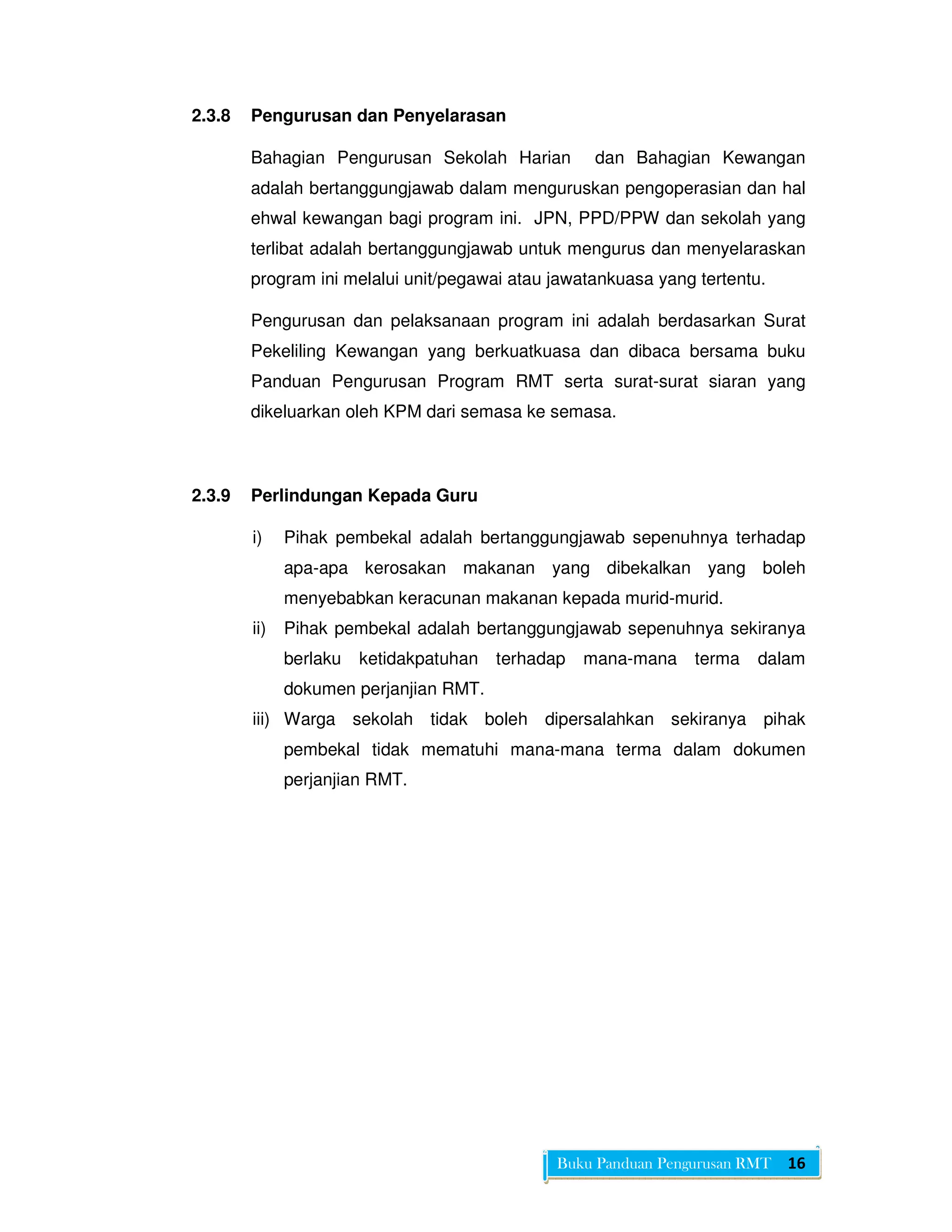 Buku panduan pengurusan rmt | PDF