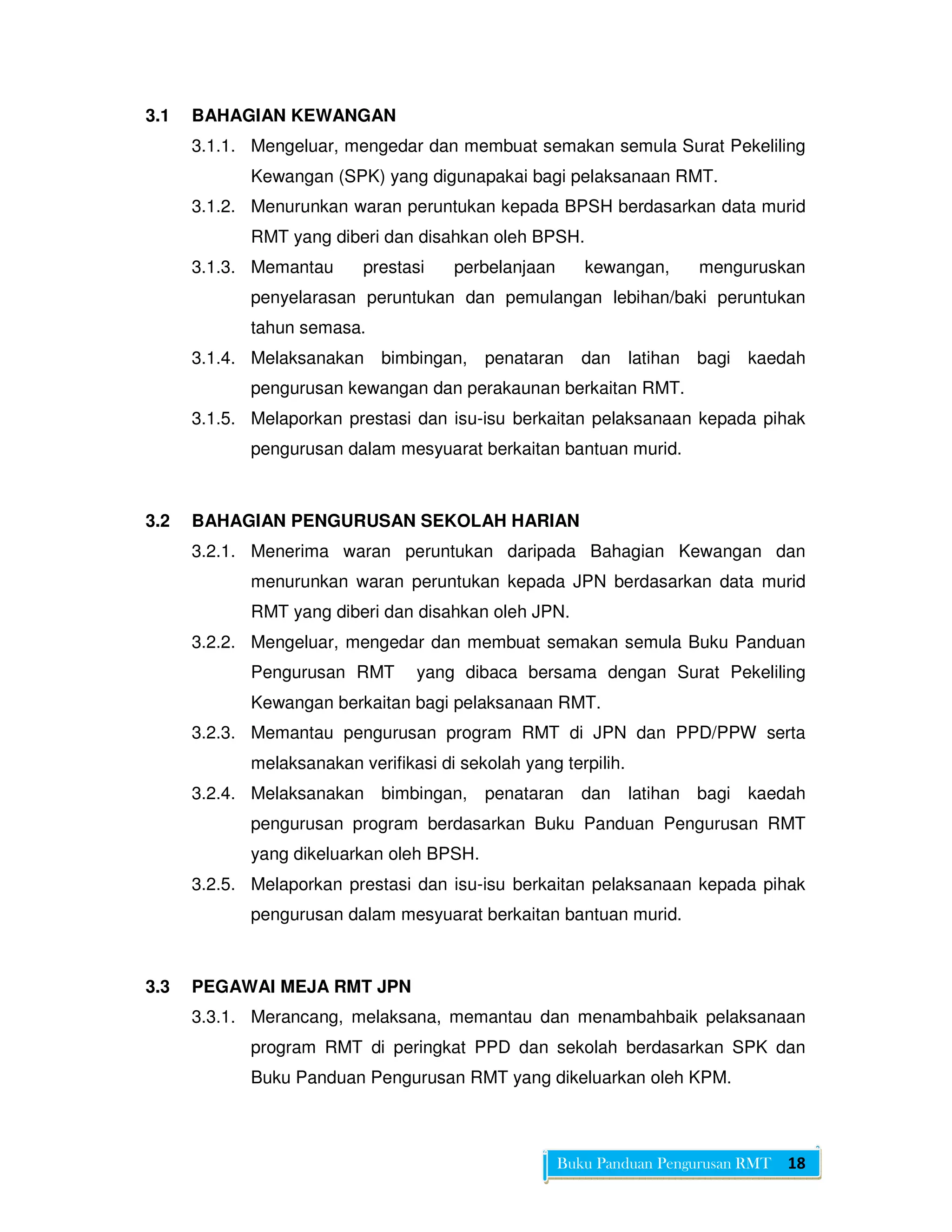 Buku panduan pengurusan rmt | PDF