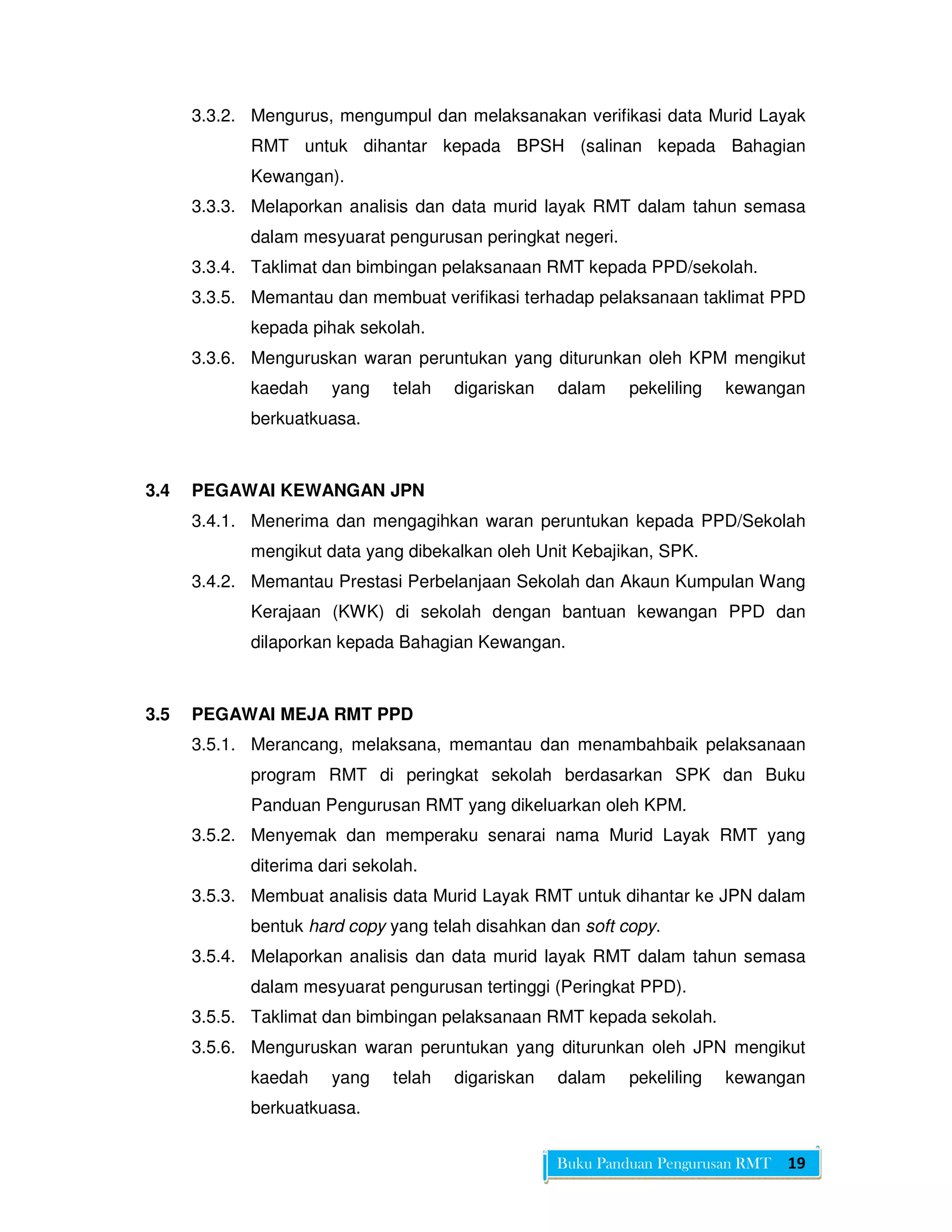 Buku panduan pengurusan rmt | PDF