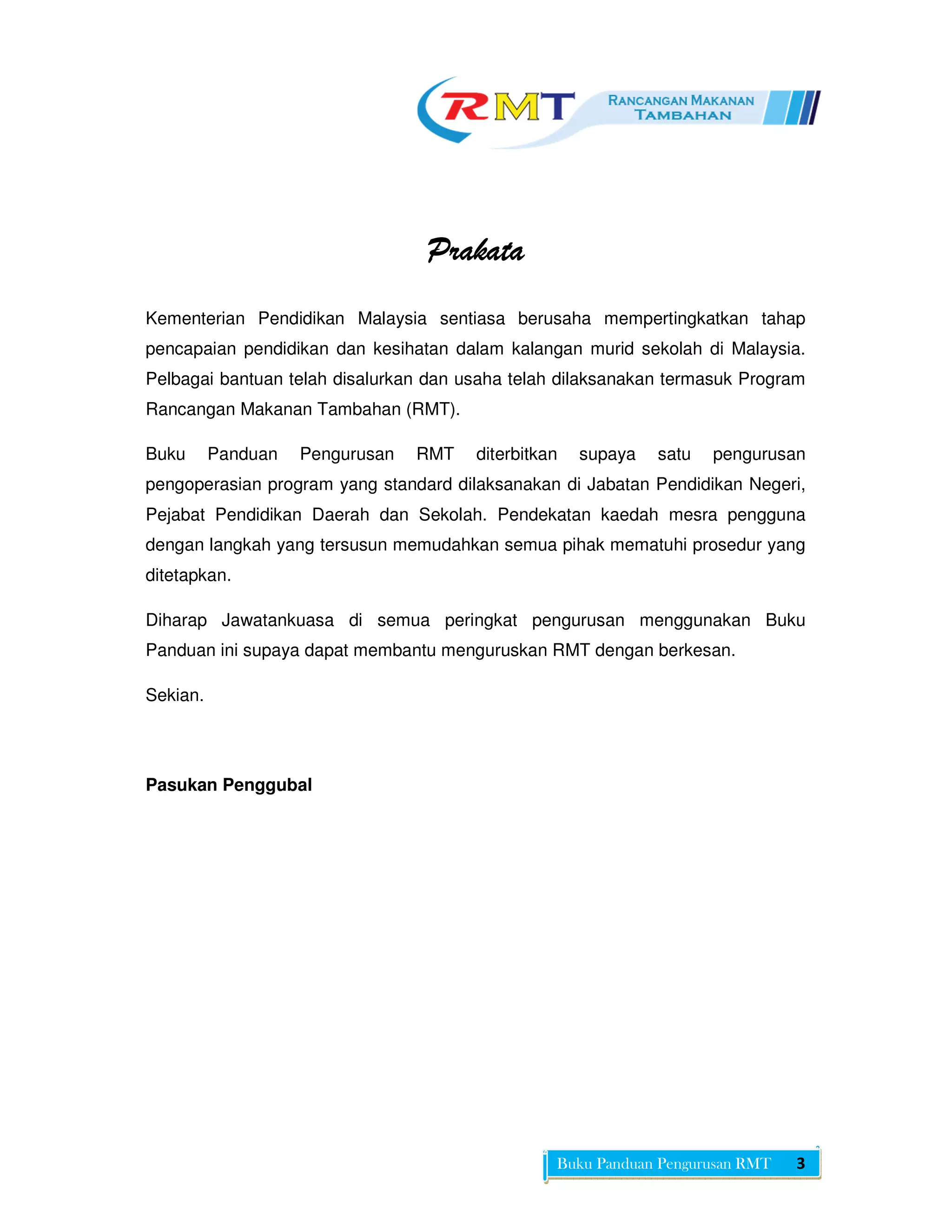 Buku panduan pengurusan rmt | PDF