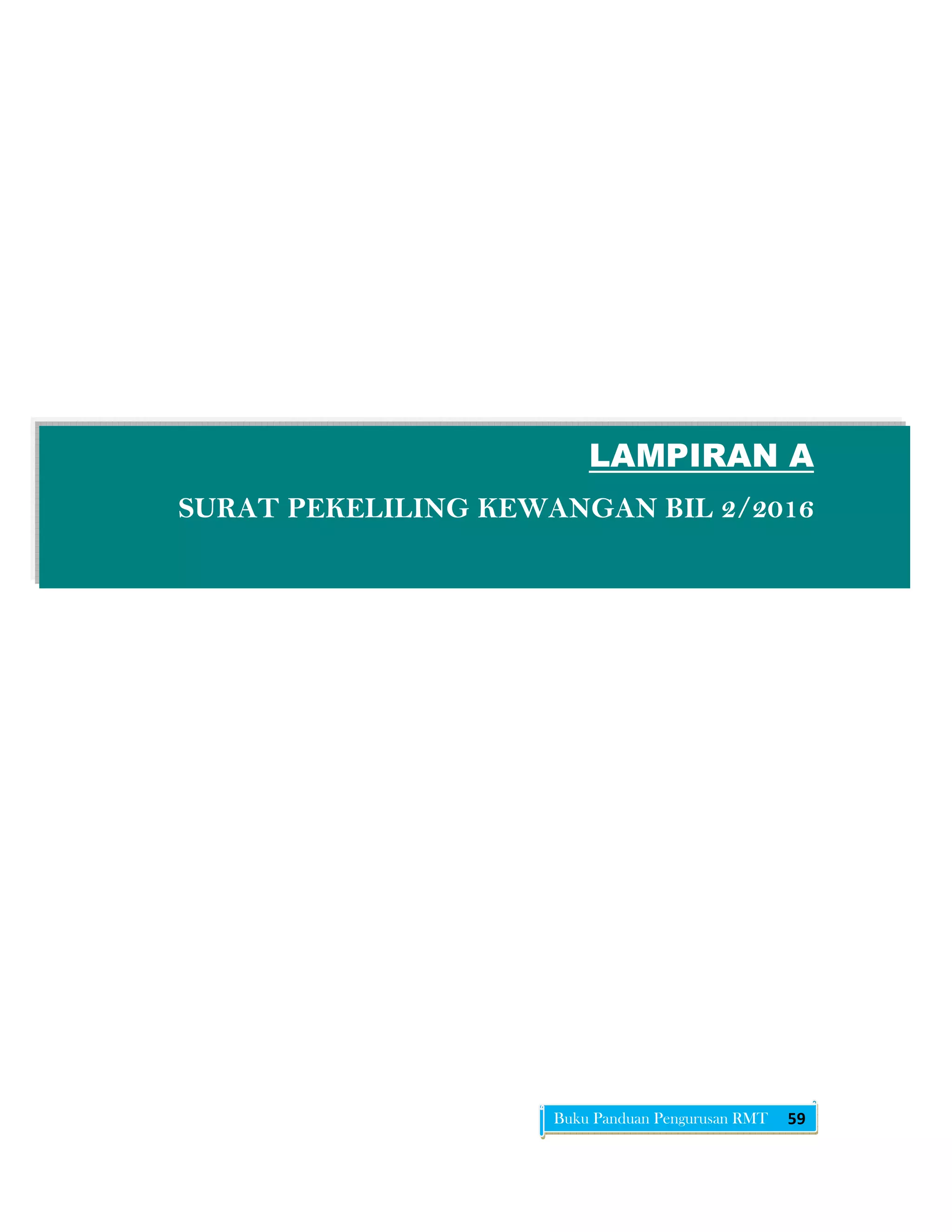 Buku panduan pengurusan rmt | PDF