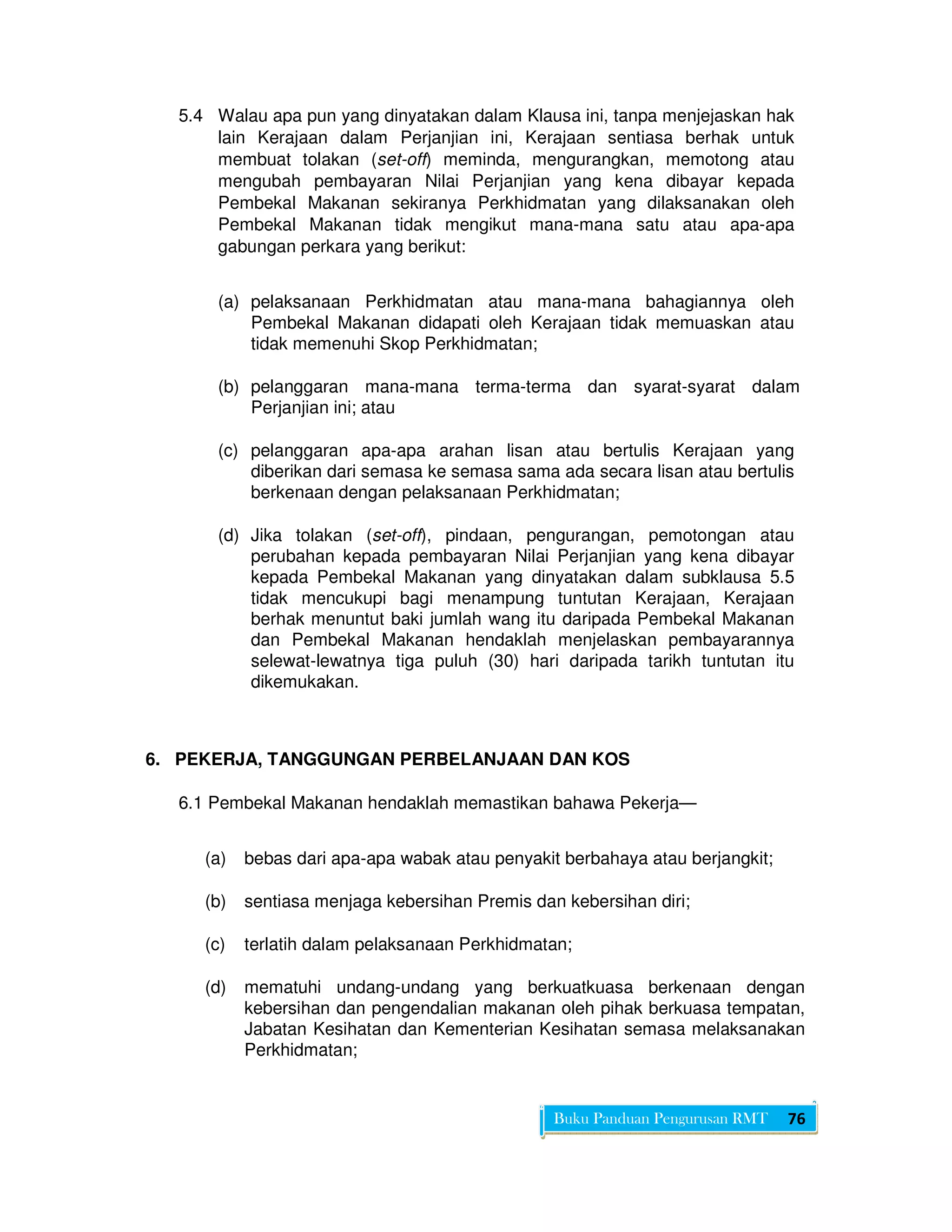 Buku panduan pengurusan rmt | PDF