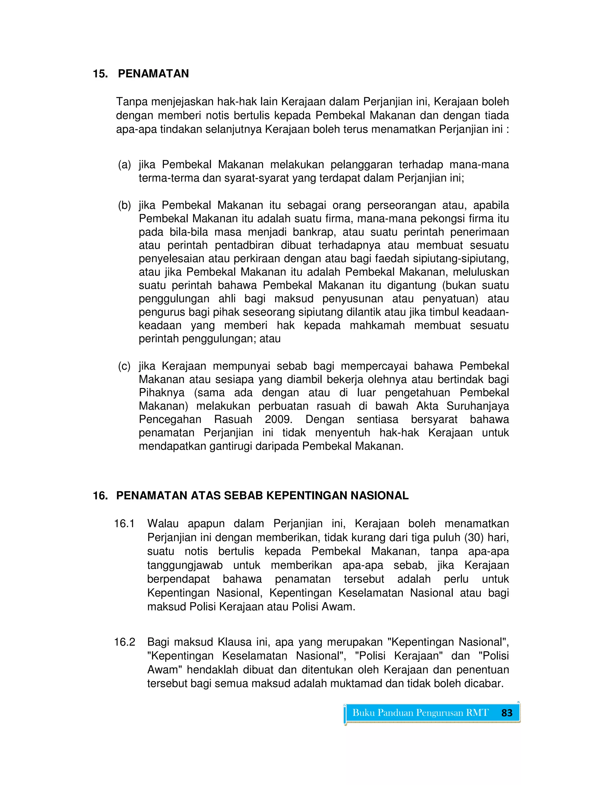 Buku panduan pengurusan rmt | PDF