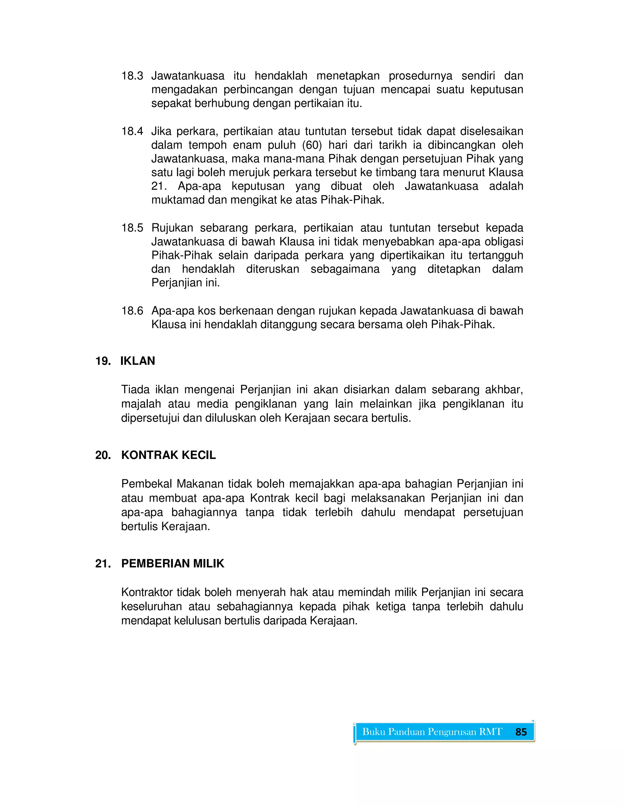 Buku panduan pengurusan rmt | PDF