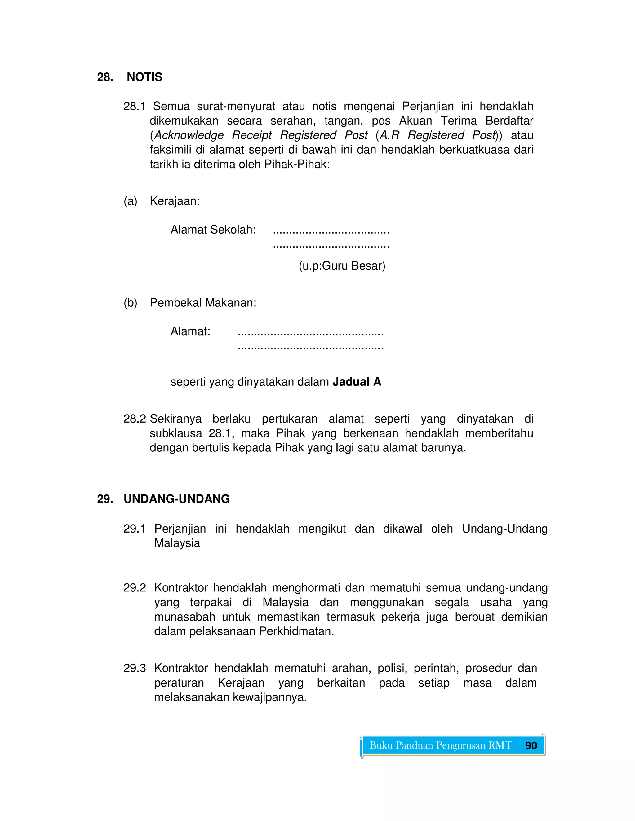 Buku panduan pengurusan rmt | PDF